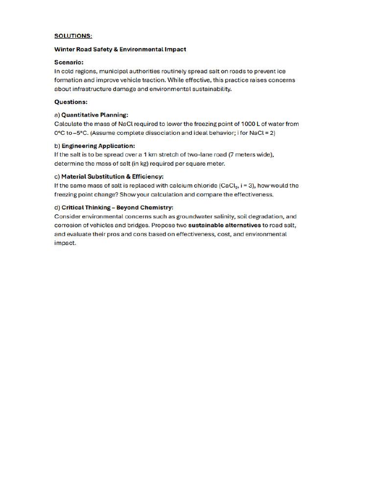 chem solutions index next level ques | PDF