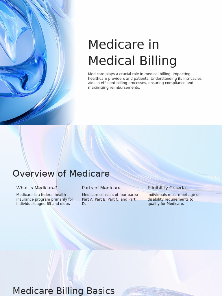Medicare Billing Essentials for Providers | PDF | Medicare (United ...
