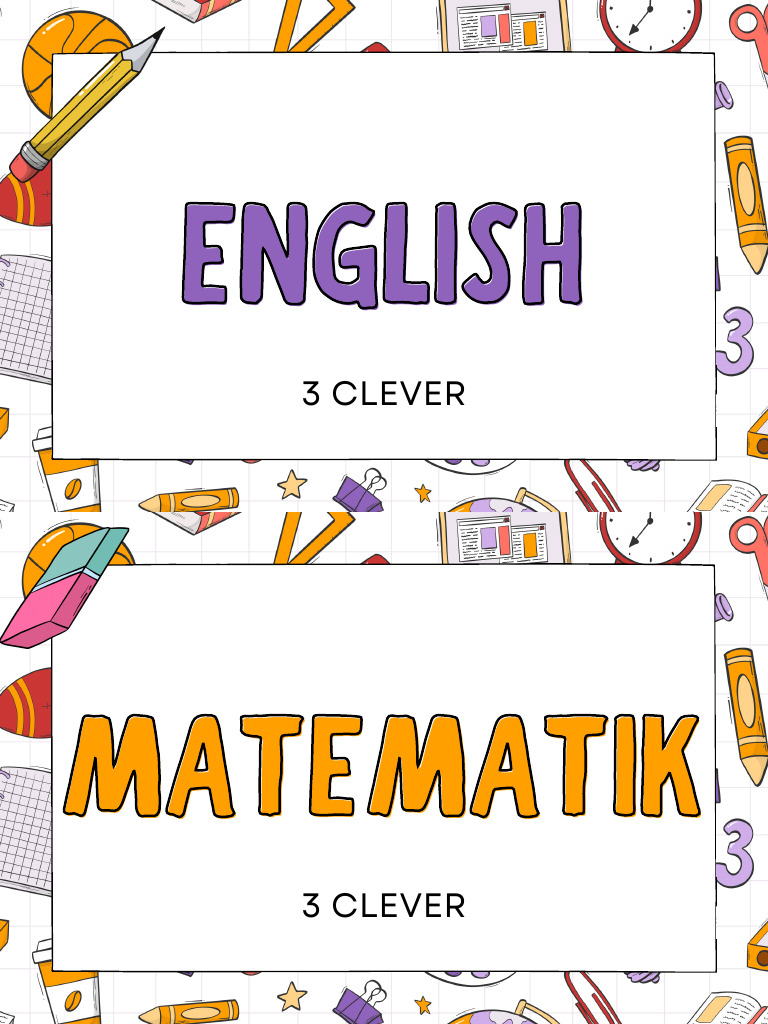 Subject Folder Label in Lilac and Yellow Doodle Style PDF | PDF