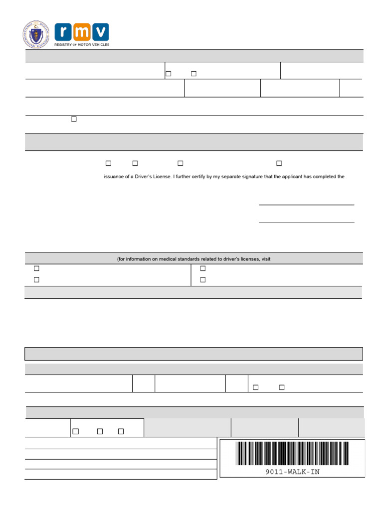 Class D or M Road Test Application | PDF | Traffic | Driver's License