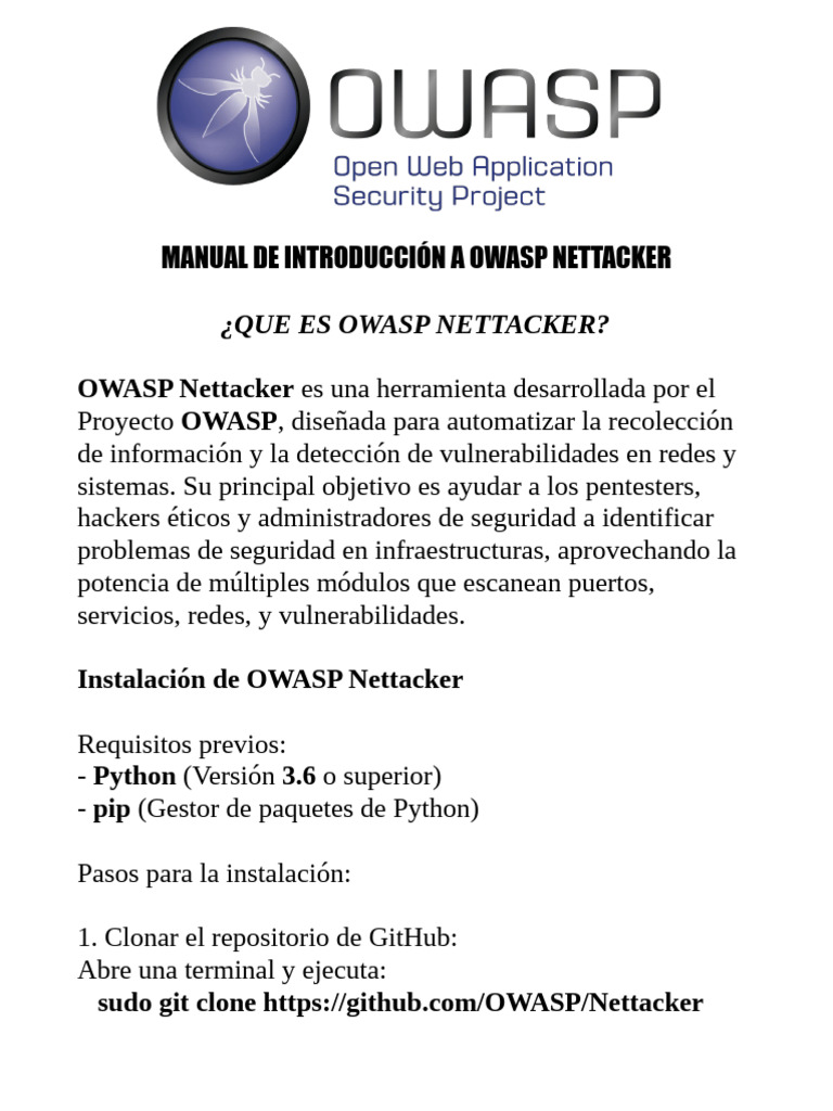 MANUAL OWASP NETTACKER | PDF | Protocolo de transferencia de archivos | Json