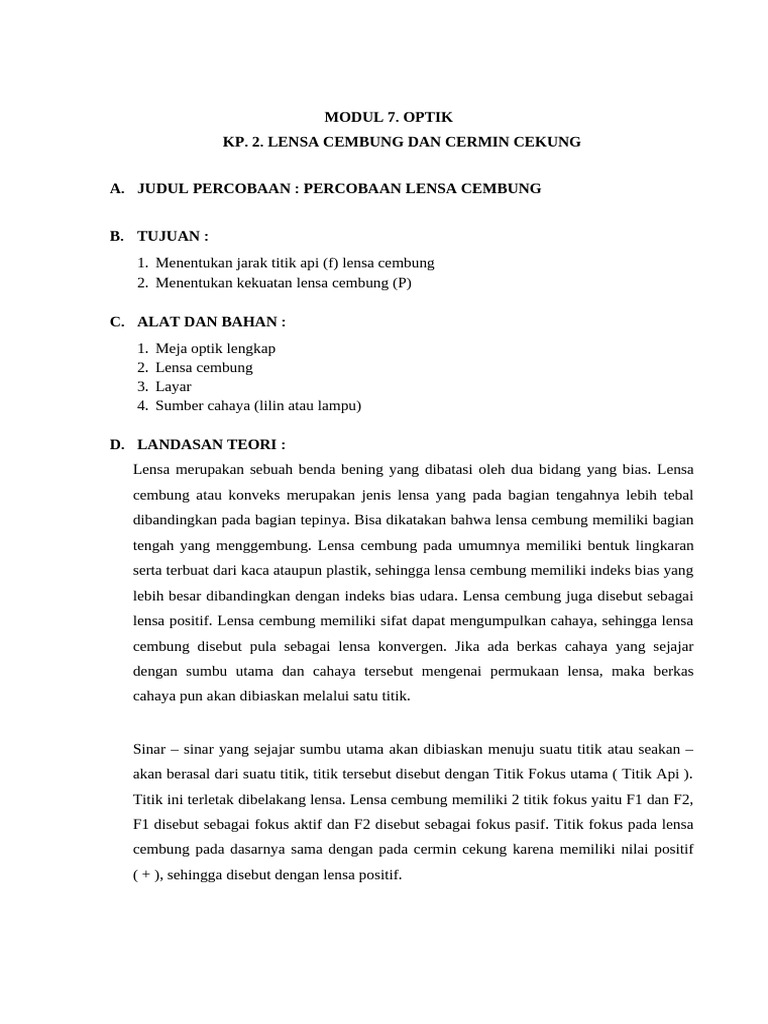 Cembung & Cekung | PDF