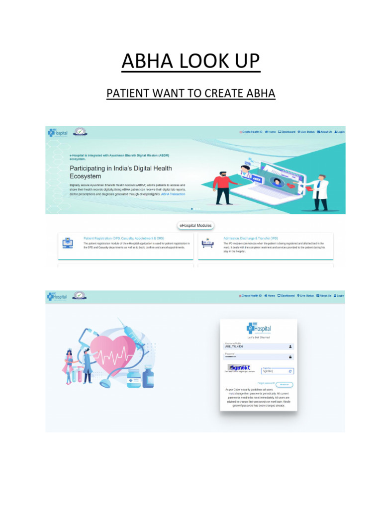 Patient Want To Create ABHA | PDF
