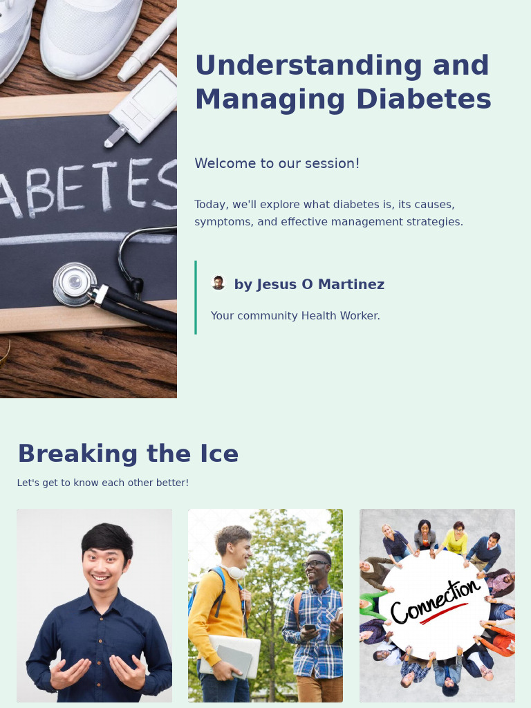 Understanding and Managing Diabetes | PDF | Diabetes | Diabetes Management