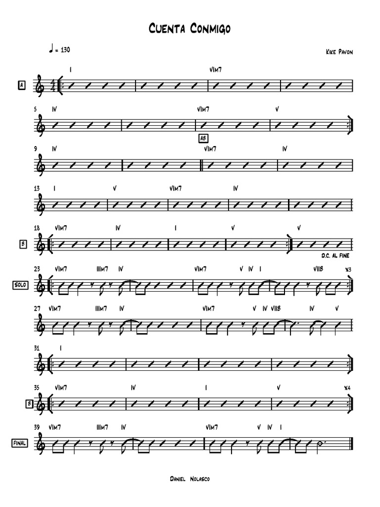 Cuenta Conmigo (Chart) | PDF