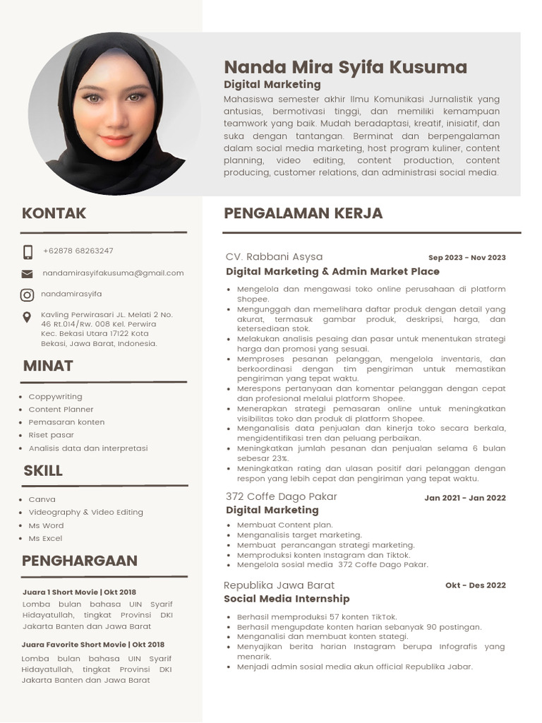 Nanda Mira-Digital Marketing | PDF