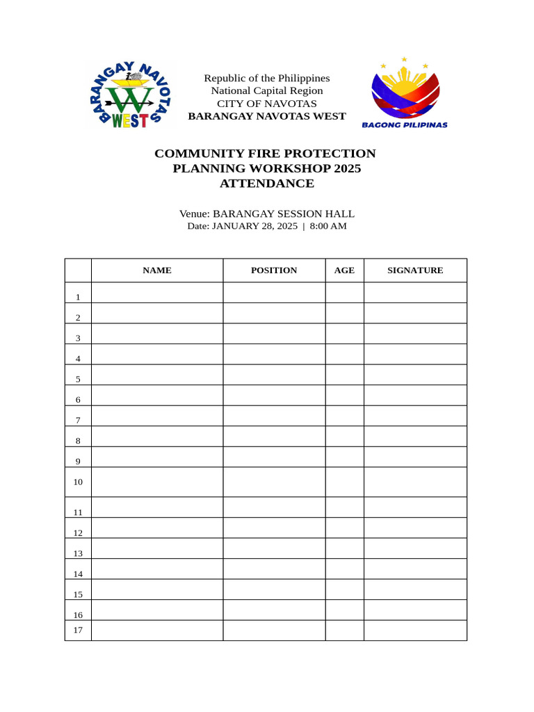 Fire Protection Planning Workshop 2025 (BFP) | PDF