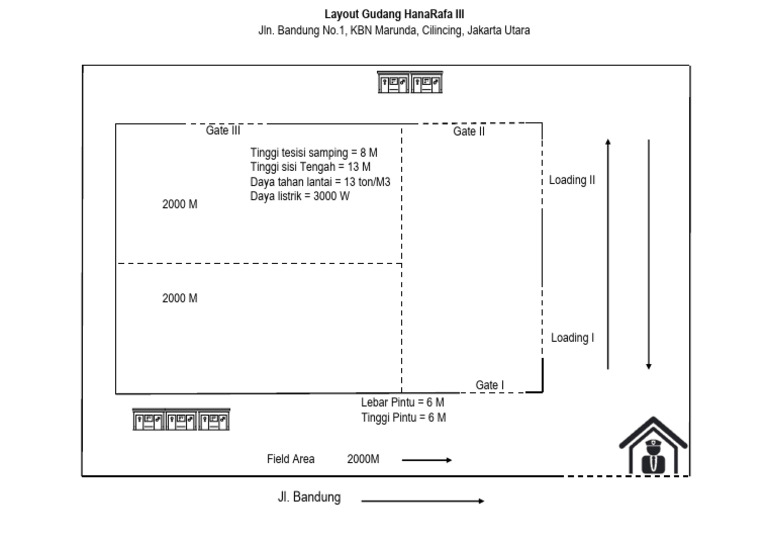 Layout Gudang Hanarafa III | PDF