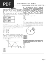 Kinematics Practice: Constant Acceleration | PDF | Acceleration | Velocity