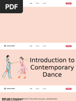 Basic Dance Steps and Proper Technique of Contemporary Dance | PDF