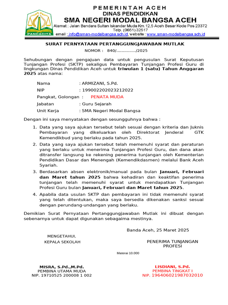 SPTJM Guru PNS TPG 2025 - ARMI | PDF