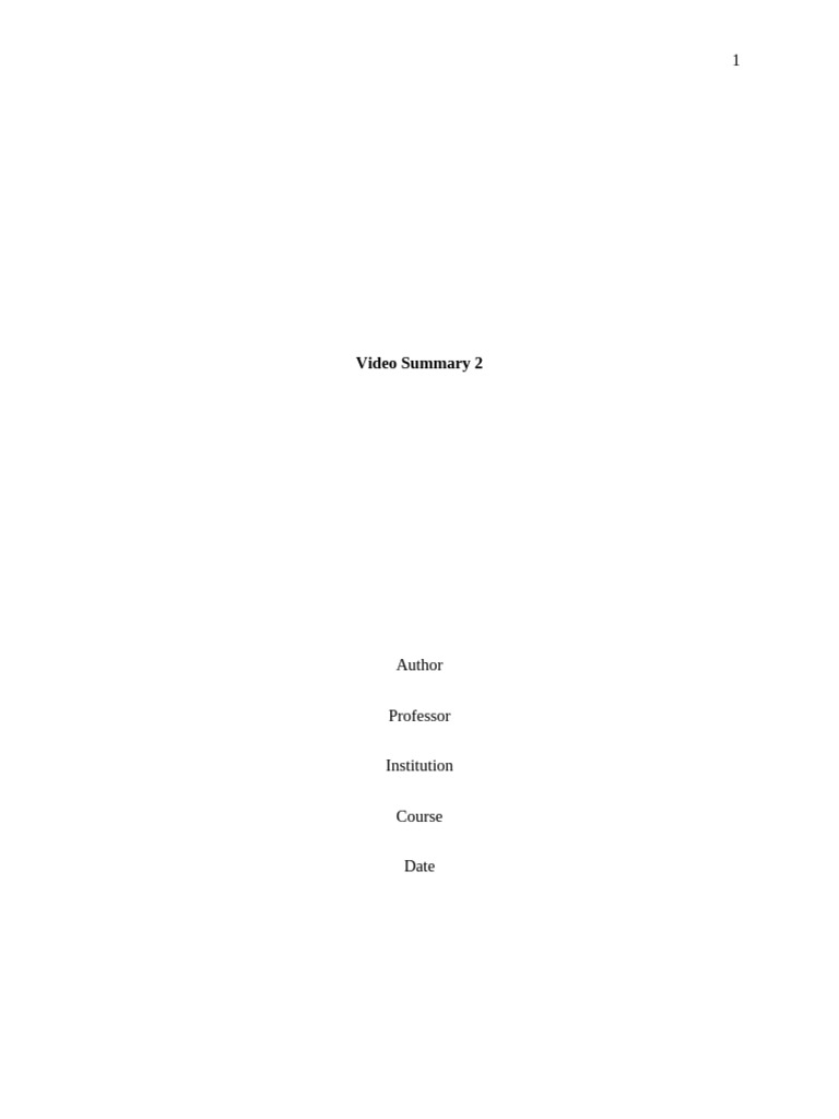 Order 8697264 Video Summary 2 | PDF | Information | Evidence