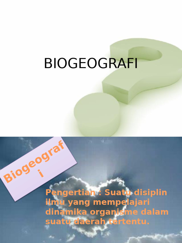 Biogeografi | PDF