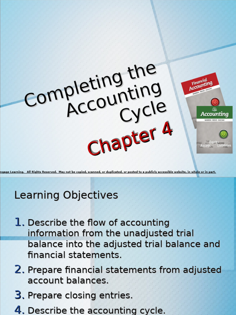 Completing The Accounting Cycle | PDF | Debits And Credits | Equity (Finance)