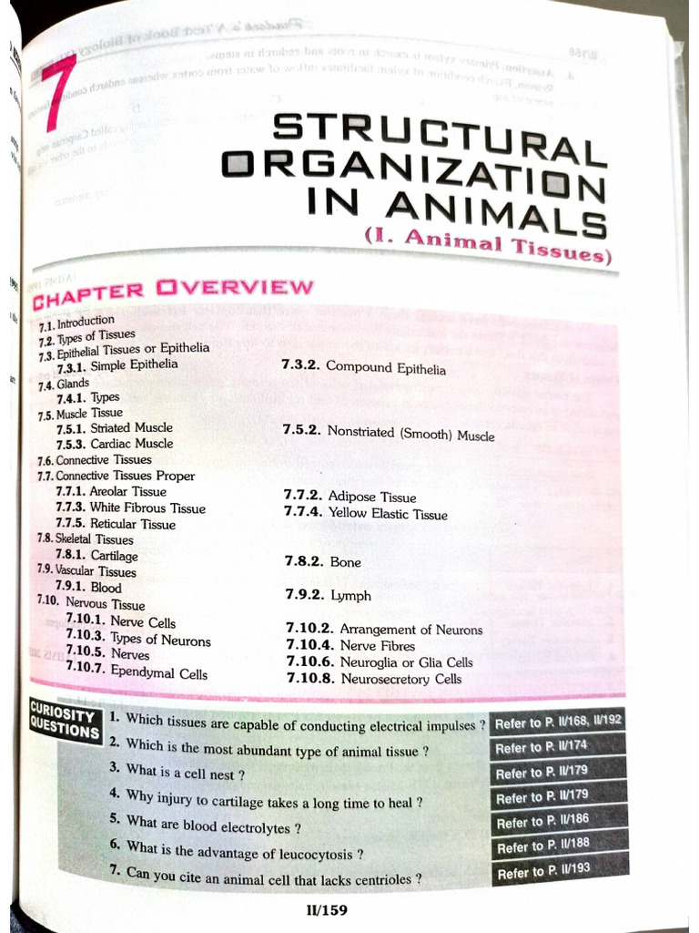 Pradeep Biology Class 11 CH 7 | PDF