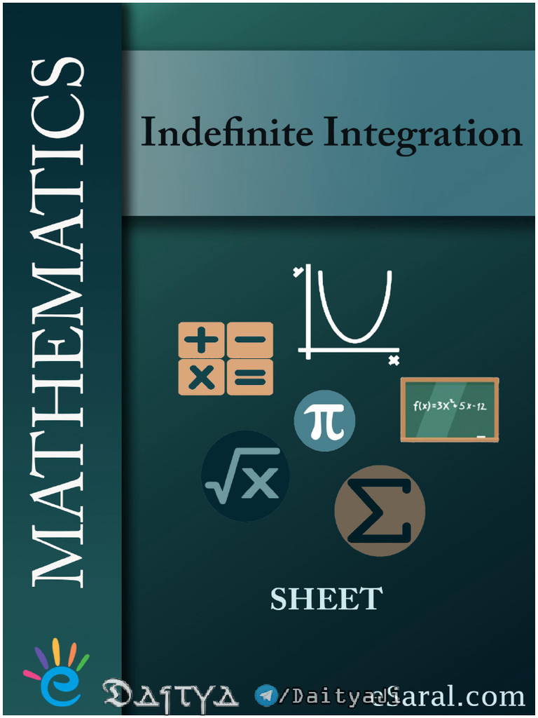 Practice Sheet Indefinite Integration V2.2 | PDF