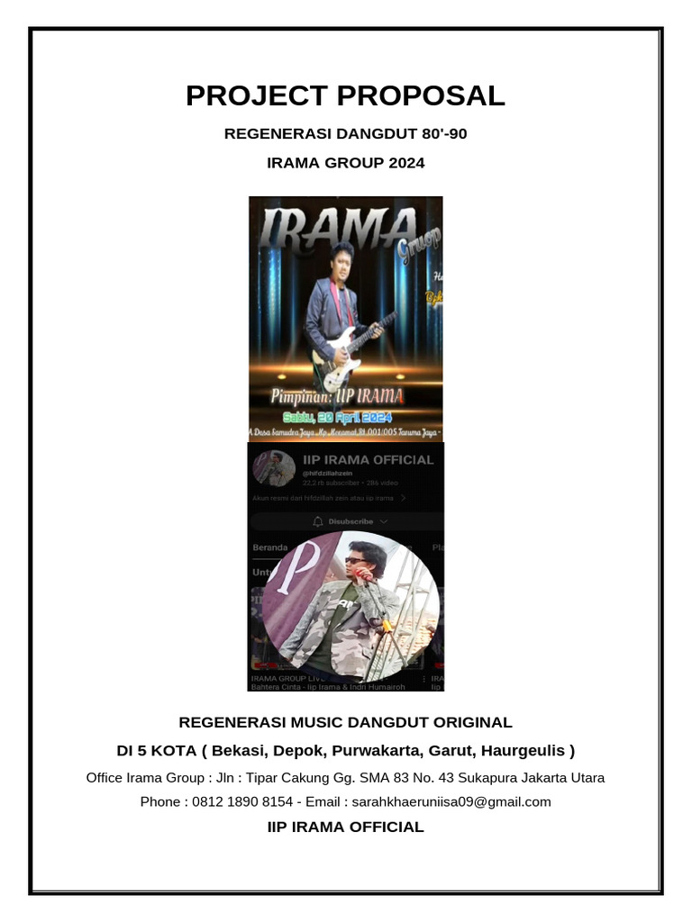 Regenerasi Dangdut 80-90: Proposal 2024 | PDF