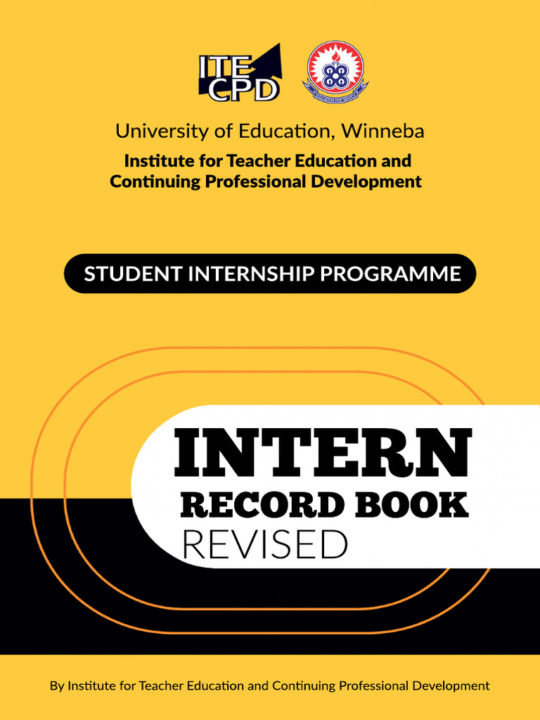 SHS REVISED STUDENT INTERNSHIP RECORD BOOK NEW Corrections (ORIGINAL ...