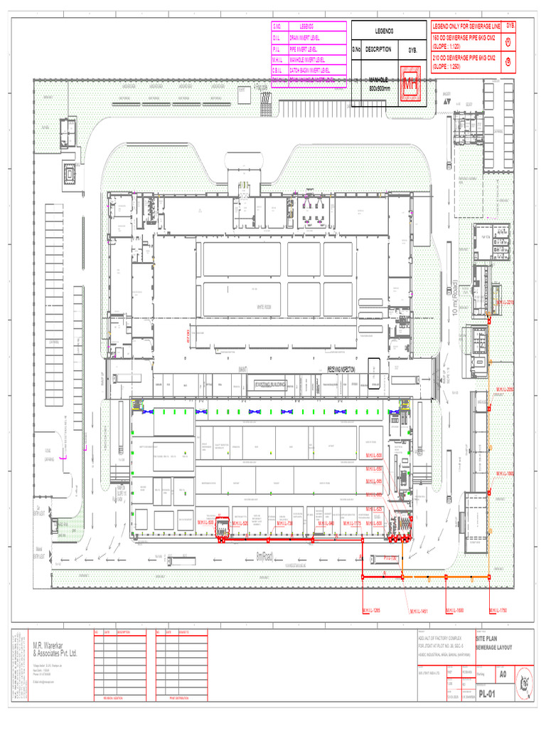 Pl-01-Site Plan-Sewerage Layout-12-03-2025 | PDF | Biodegradable Waste ...