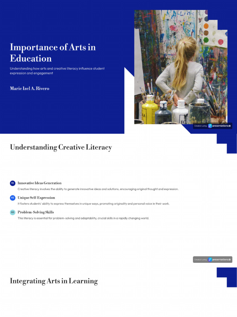 Understanding Arts and Creative Literacy | PDF