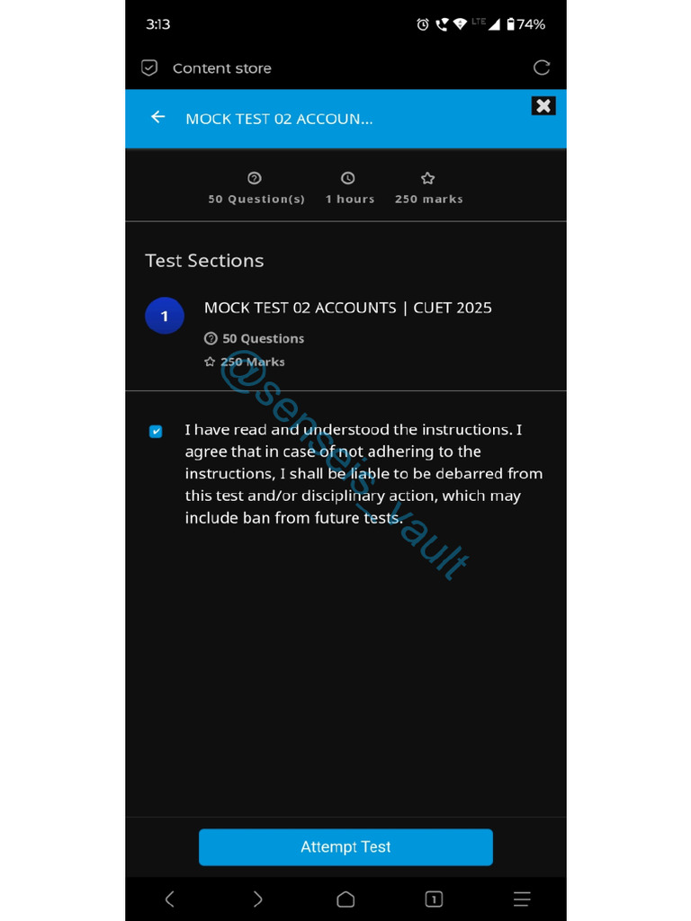 Acc Mock 2 Cuet 2025 | PDF