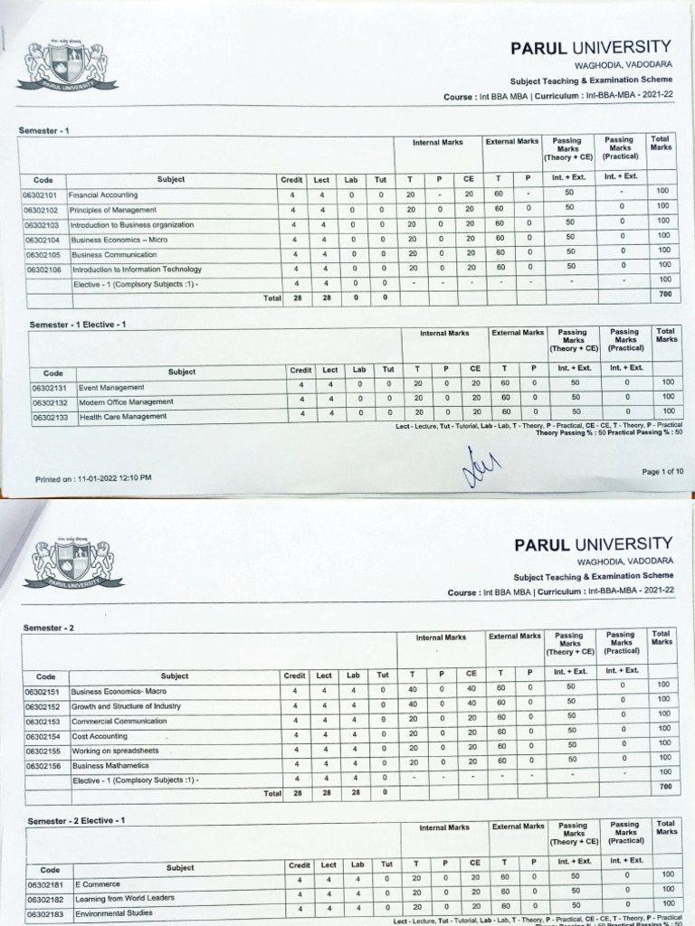 IMBA Complete Course Description | PDF