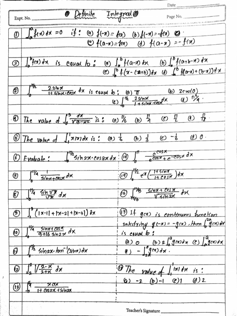 Definite Integral | PDF