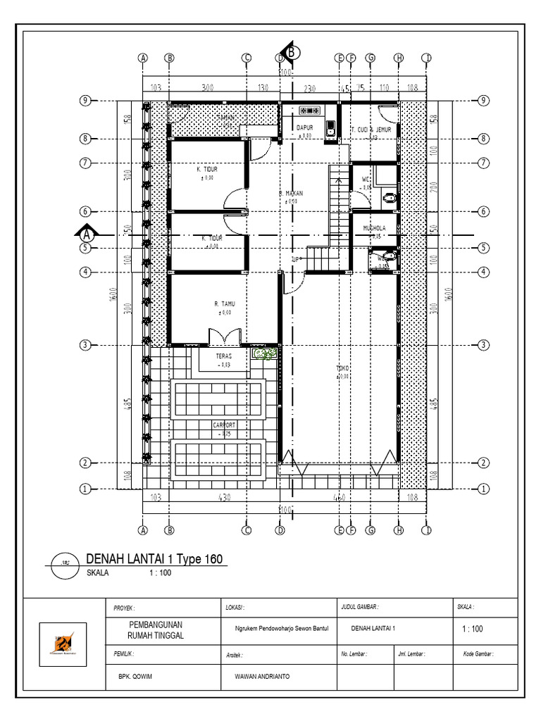 Denah Lantai 1 | PDF