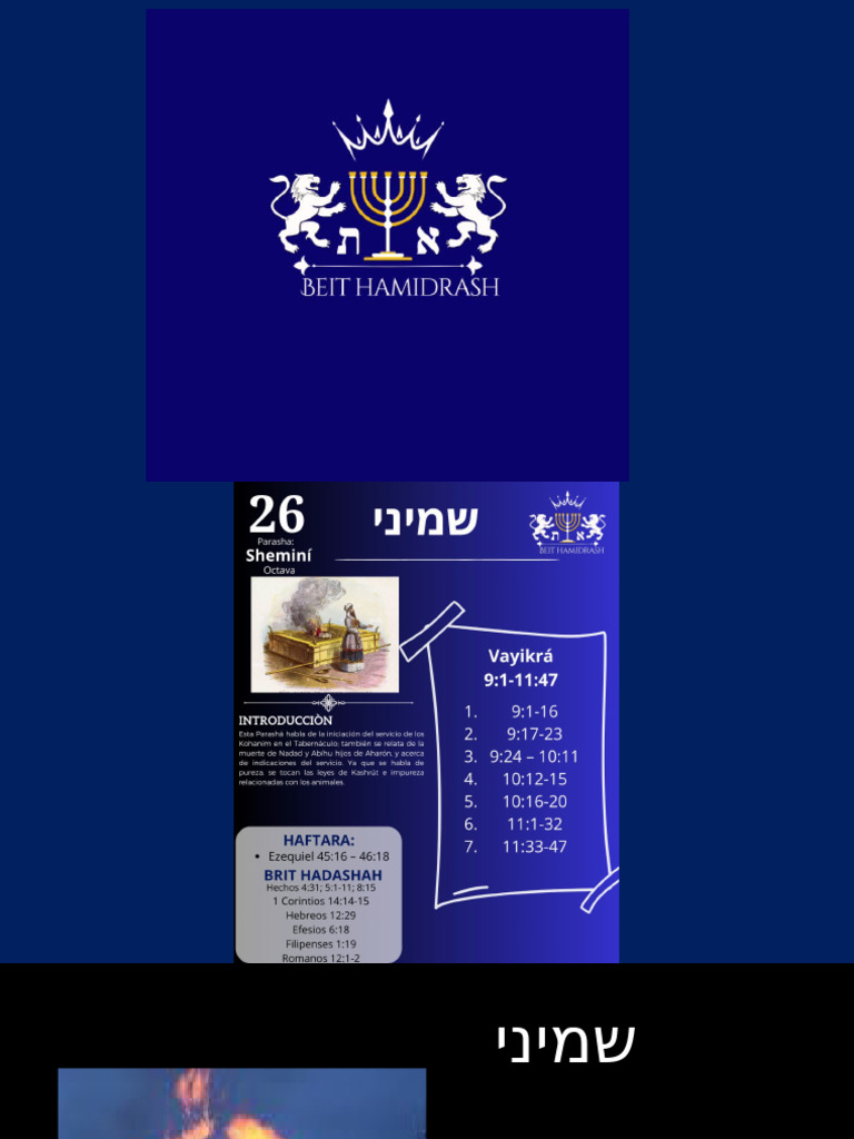 Parasha 26 Shemini | PDF