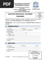 Mzuzu University ODeL Application 2025 | PDF | Vocational Education ...