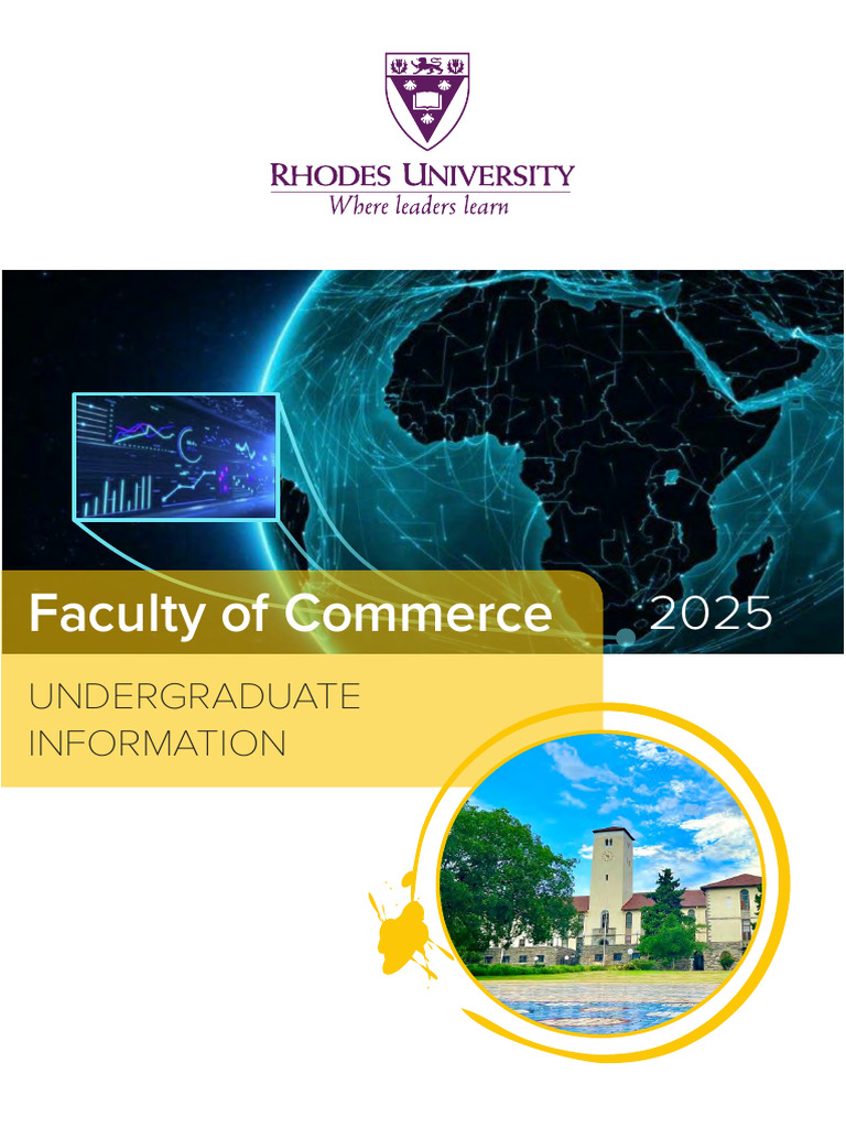 2025 Undergraduate Commerce Guide | PDF | Academic Degree | Bachelor's ...