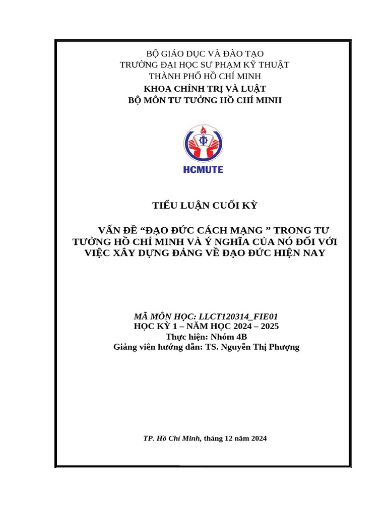 TTHCM Nhóm4 (Final) | PDF