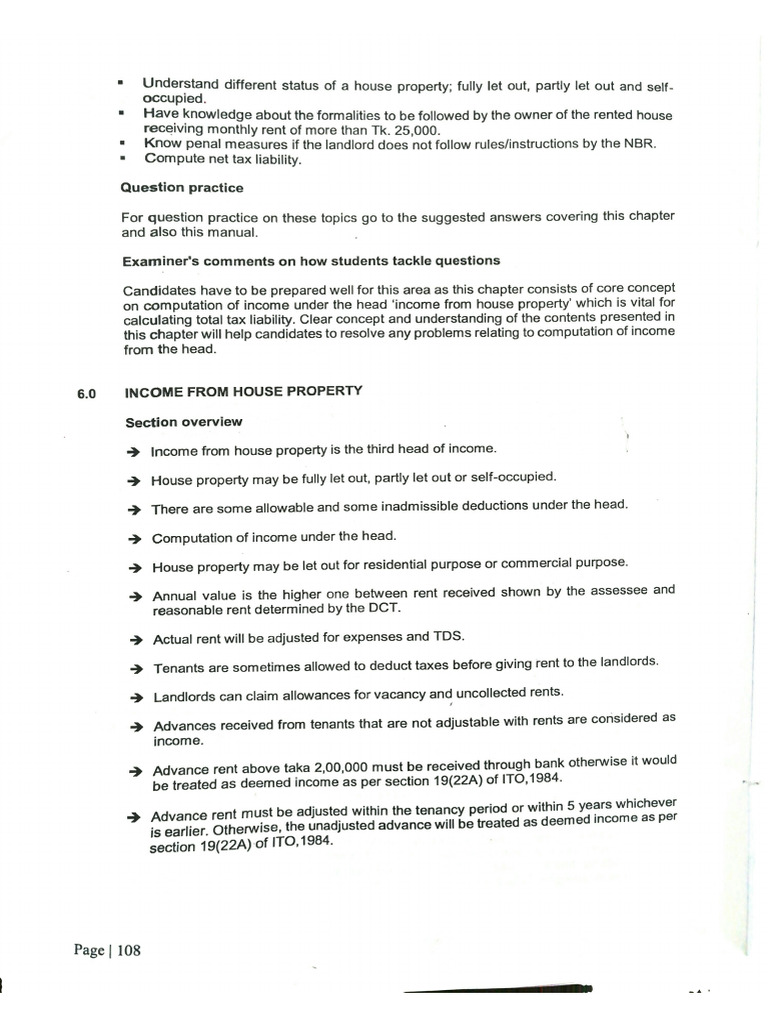 Income From House Property | PDF