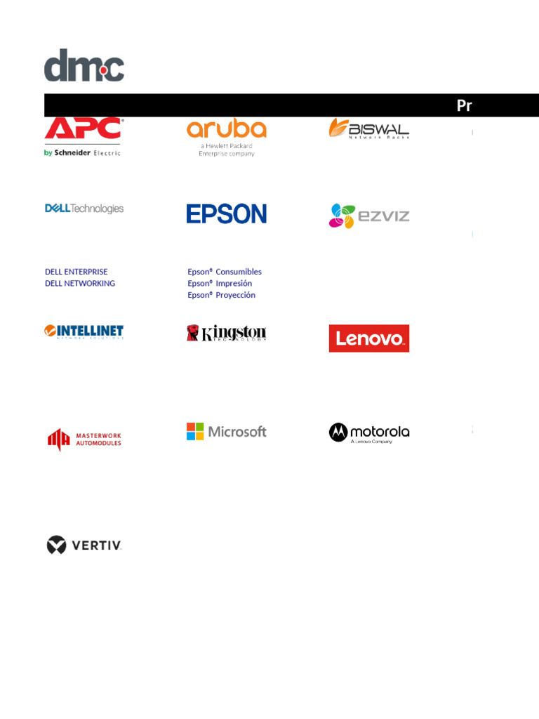 Lista de Precios DMC EXCEL | PDF | Disco duro | Tinta