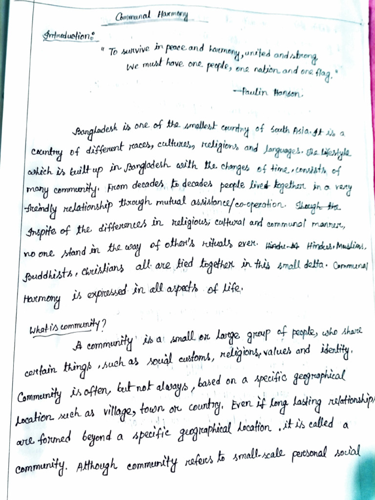 Communal Harmony | PDF
