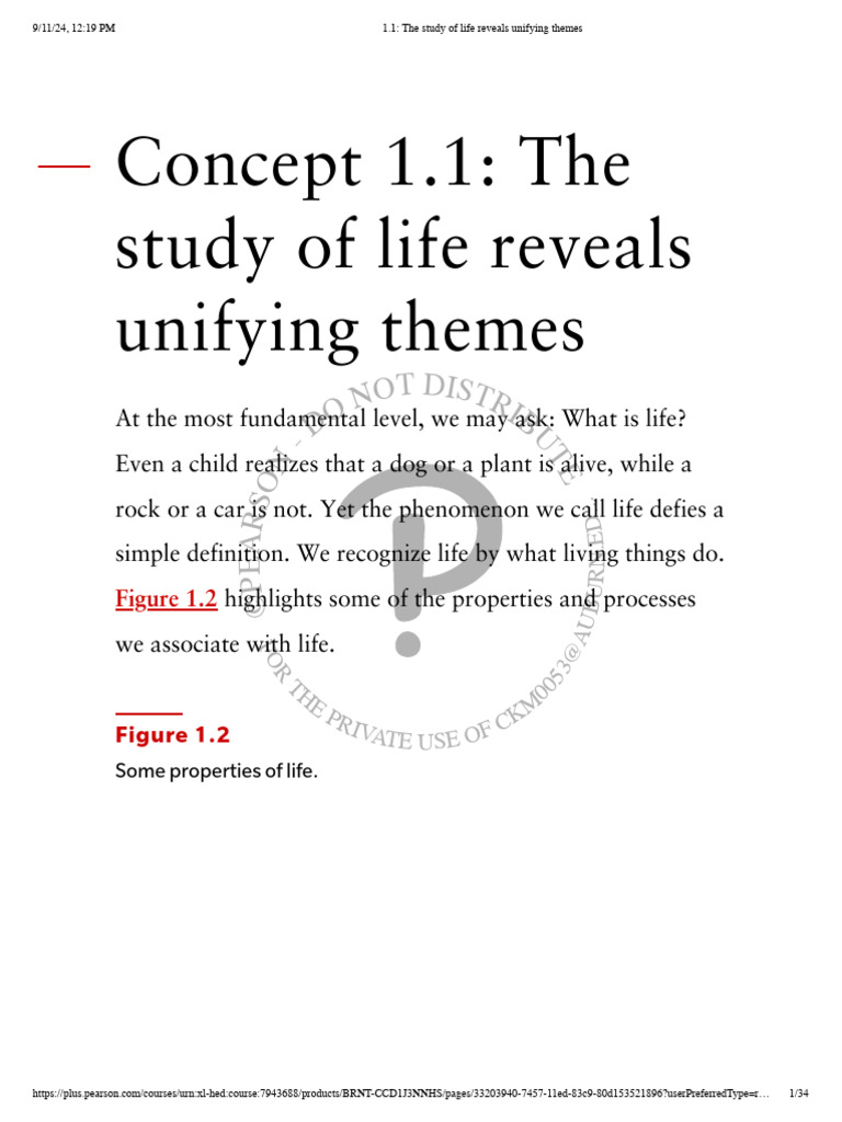 Unifying Themes in Life Sciences | PDF | Cell (Biology) | Gene