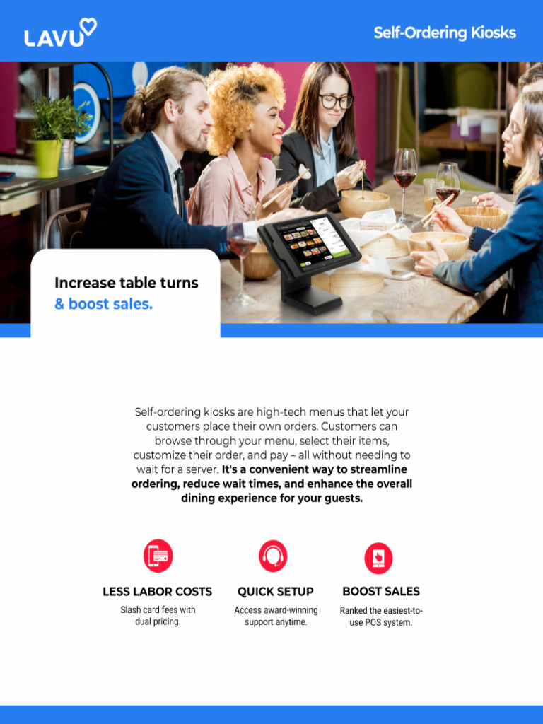 Lavu Self Ordering Kiosks Flyer | PDF