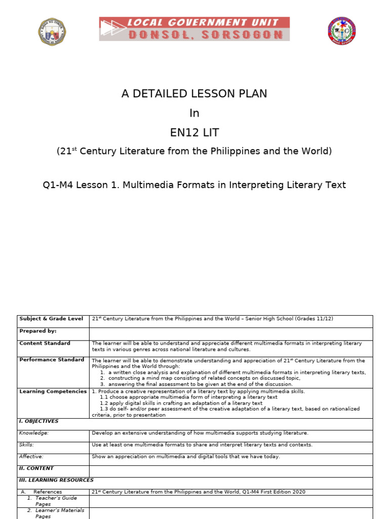 Multimedia in Literary Interpretation | PDF | Multimedia | Learning
