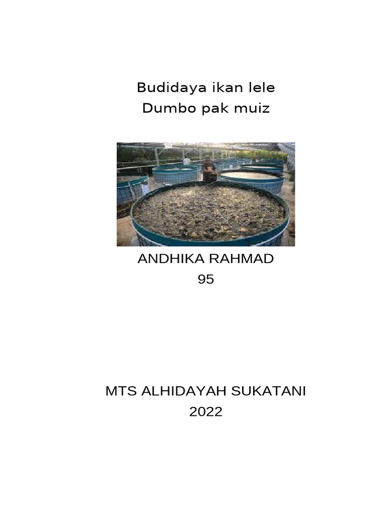 Budidaya Ikan Lele | PDF