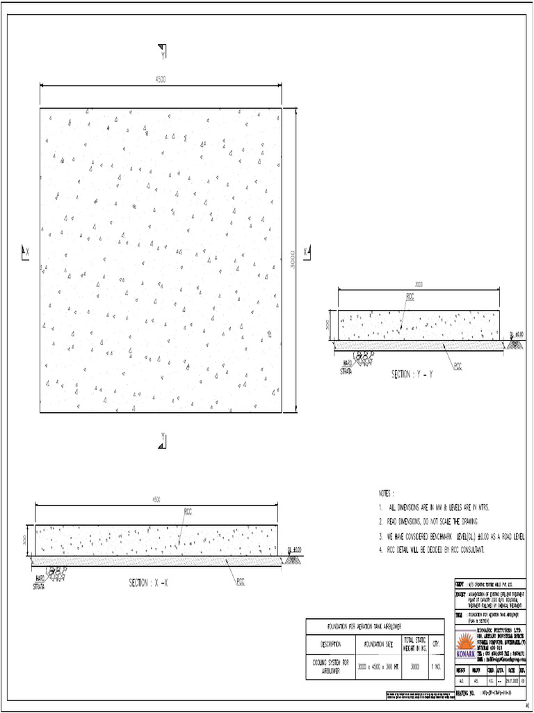 26 - FOUNDATION FOR AIR BLOWER OF AERATION TANK-Model | PDF