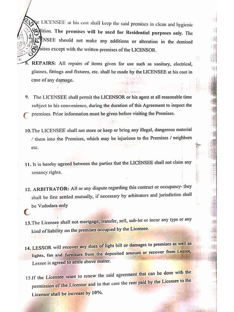 Keshav Rent Agreement New | PDF