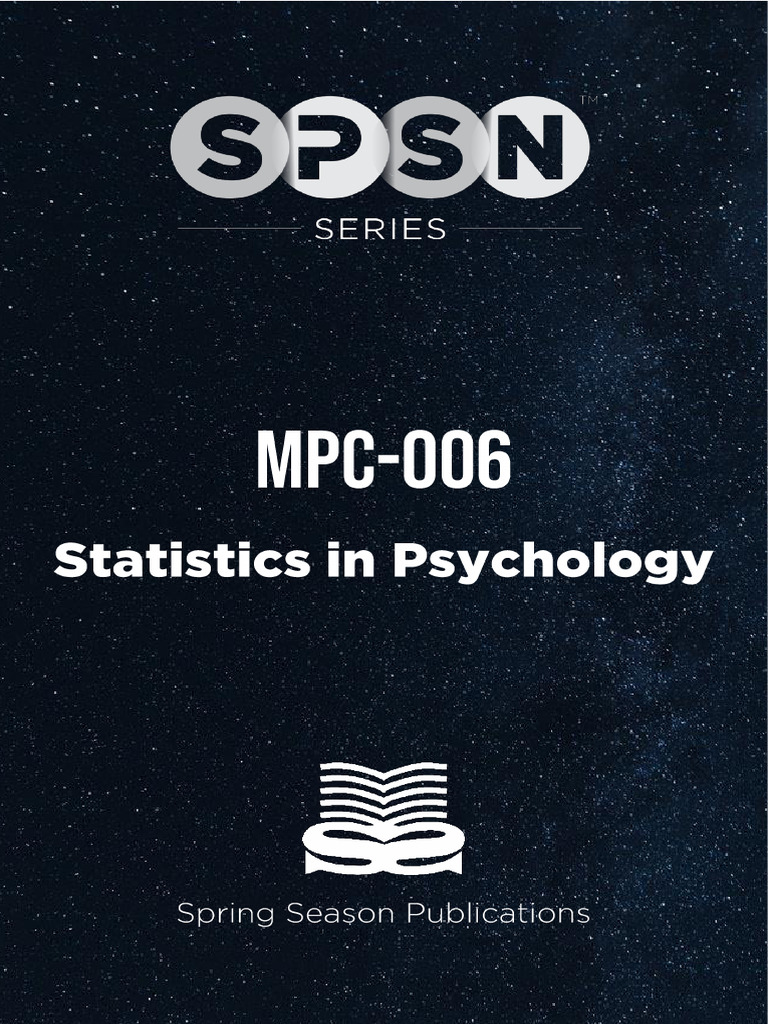SPSN Mpc006 2nd Ed Sample | PDF | Nonparametric Statistics | Statistics