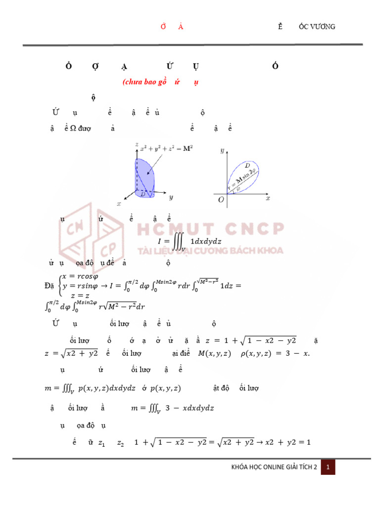TỔNG HỢP 13 DẠNG TOÁN ỨNG DỤNG TÍCH PHÂN CUỐI KÌ HK242 | PDF