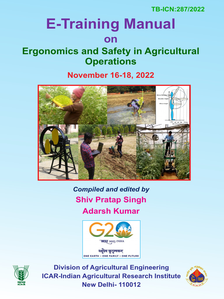 Ergonomics in Agricultural Operations | PDF | Hand | Anthropometry