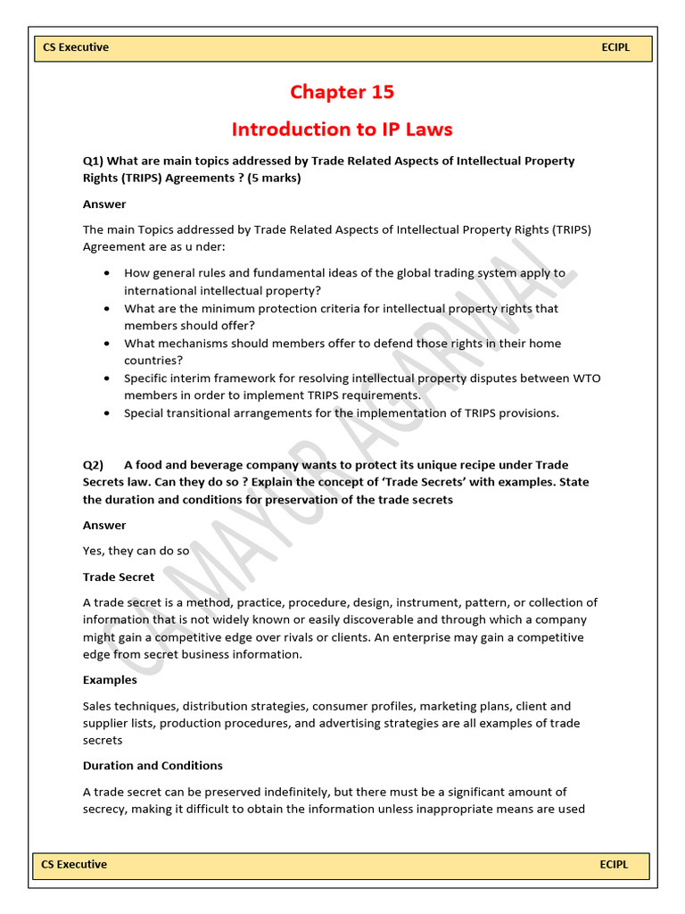 ECIPL Scanner Marathon Chapter 15-20 | PDF | Patent | Trademark