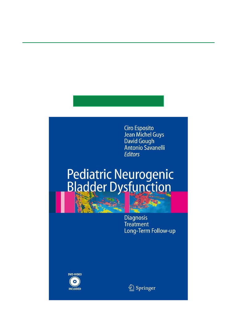 Pediatric Neurogenic Bladder Guide | PDF