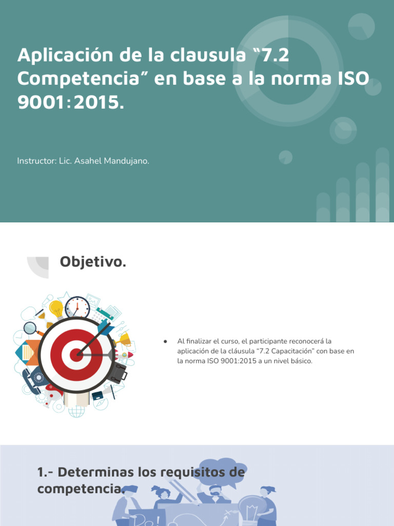 Aplicación de la Cláusula 7.2 ISO 9001 | PDF