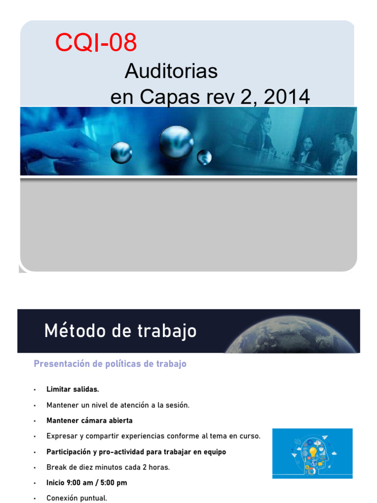 Cqi 8 | PDF | Auditoría | Gestión de la calidad
