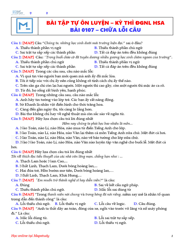 tai-lieu---btvn-0107-nhung-loi-sai-thuong-gap-khi-viet-cau-1719805674539 | PDF