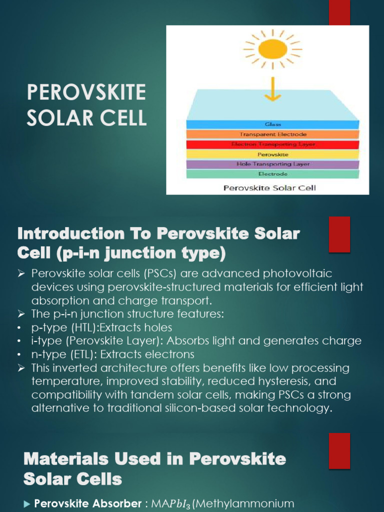 Perovskite Solar Cell (3) | PDF | Solar Cell | Physical Sciences